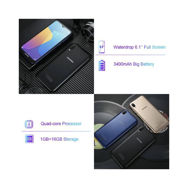 Movil chino DOOGEE Y8c Android 8,1 pantalla 6,1 pulgadas procesador ...