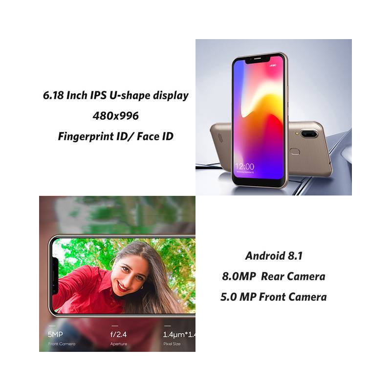 Movil chino LEAGOO M11 2 GB 16 GB con Android 8,1 de 6,18 "MTK6739 Quad ...
