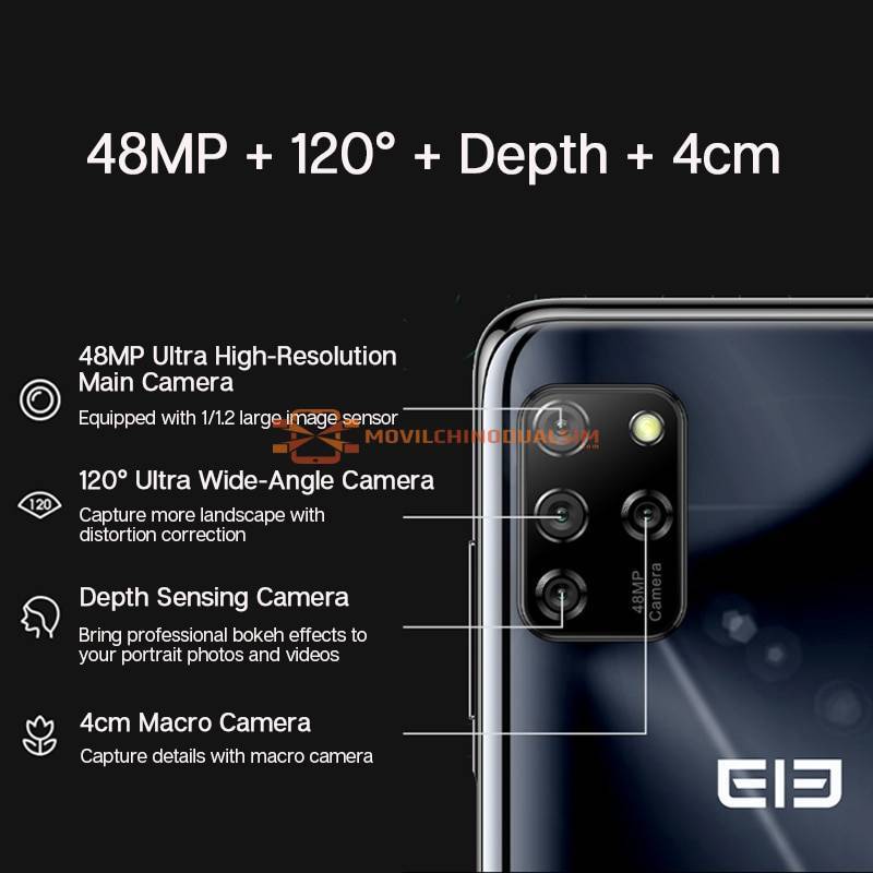 Movil Chino ELEPHONE E10 Octa Core con 4GB 64GB pantalla 65 48MP