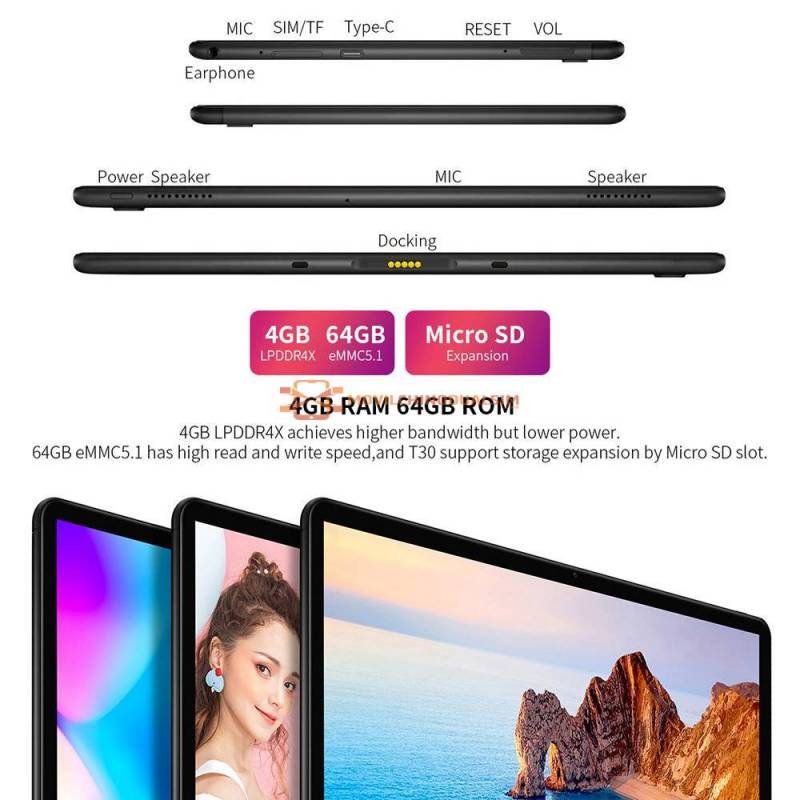 Tablet china Teclast T30 pantalla 10.1 pulgadas android 9.0 4GB de RAM 64GB ROM