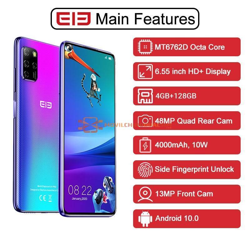 Movil chino ELEPHONE E10 Pro 4GB 128GB camara 48MP Octa Core pantalla 6,55"