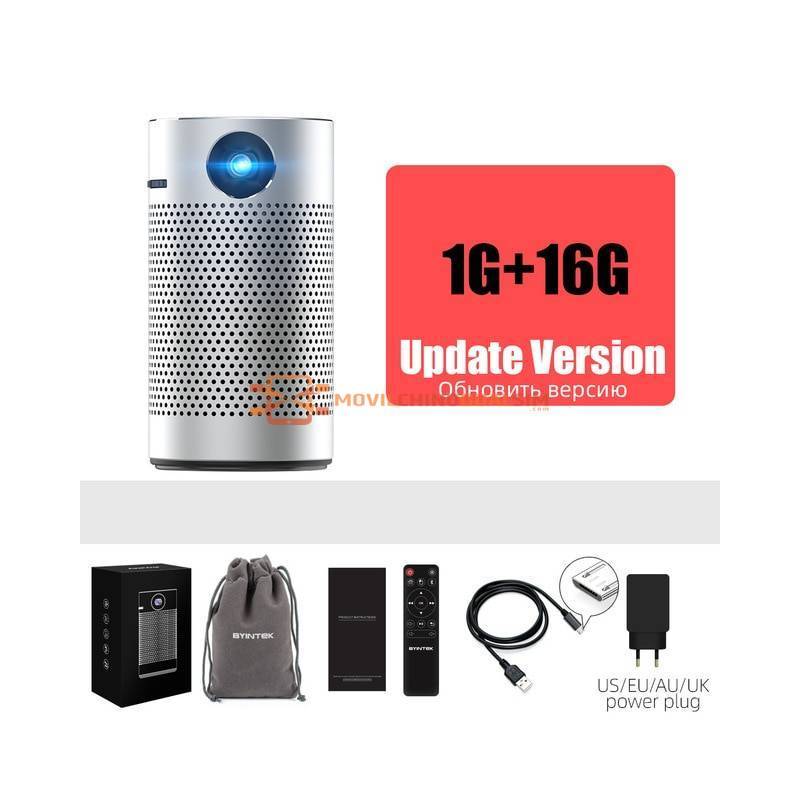 Proyector Chino BYINTEK P7 portatil de bolsillo Android WIFI 1080p HD Video