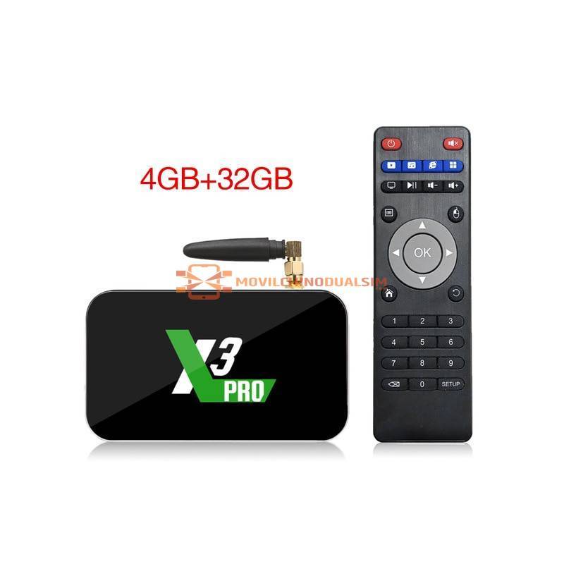 TV Box X3 PRO con Android 2020 decodificador con 4GB de RAM hasta 64GB ...