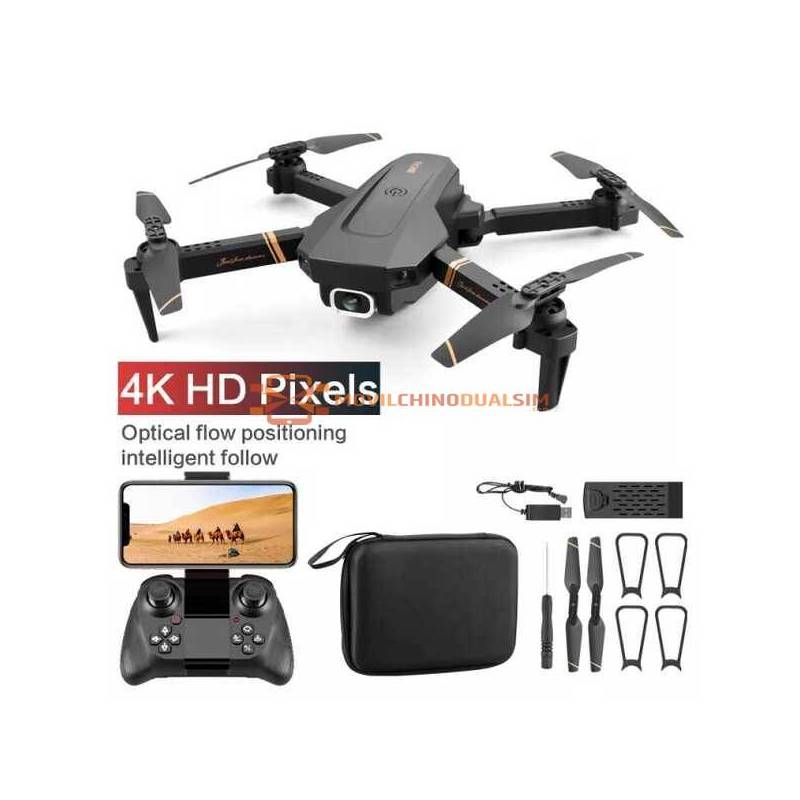 Drone chino V4 Rc 4k HD, cámara gran angular, 1080P, WiFi, fpv, cámara ...